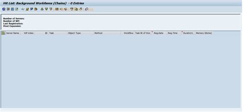 SWW BG MON SAP Tcode Monitoring Background Work Items