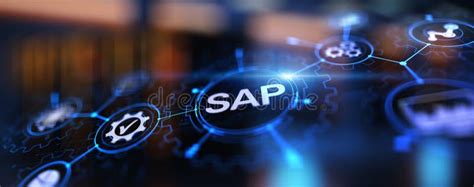 Sap Business Process Automation Software Erp Enterprise Resources Planning System Concept On