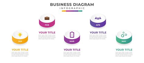 Premium Vector Timeline Concept Presentation Visualization With 5 Steps Can Be Used For