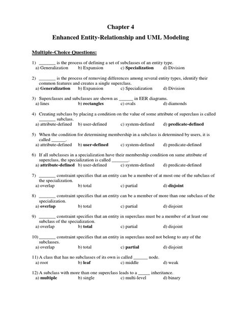 Qa Chapter4 Pdf Pdf Inheritance Object Oriented Programming