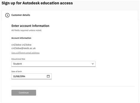 unable to register for education access autodesk community