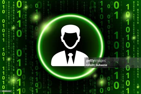 Businessman Face Binary Code Vector Pattern Background High Res Vector