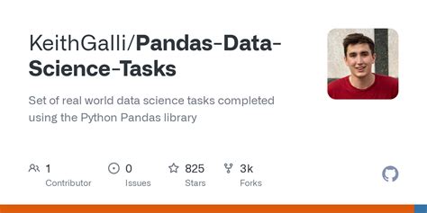 Pandas Data Science Tasksreadmemd At Master · Keithgallipandas Data