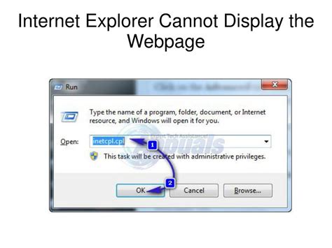 Ppt Internet Explorer Cannot Display The Webpage Powerpoint Presentation Id7785757