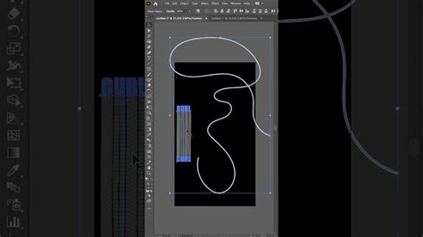 Poster Design Curl Effect In Illustrator Shorts Youtube