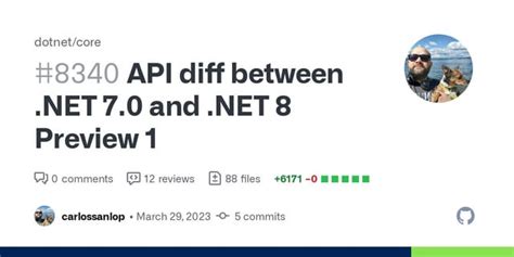 Api Diff Between Net 70 And Net 8 Preview 1 Rdotnet