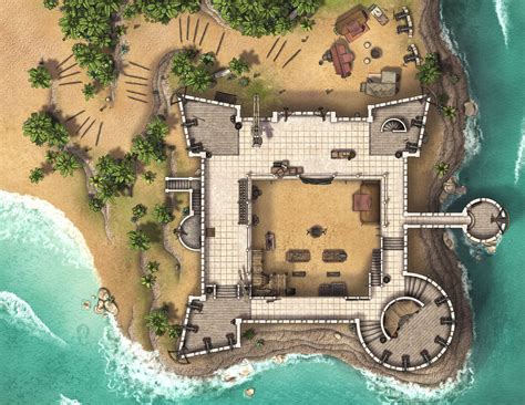 Ttrpg Battlemaps Castles Forts And Keeps — Tom Cartos