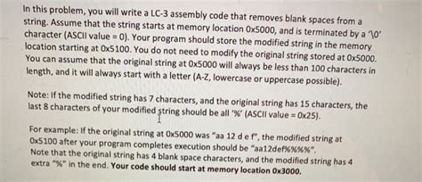 Solved Explicitly Write The Following Lc3 Code Do Not Write