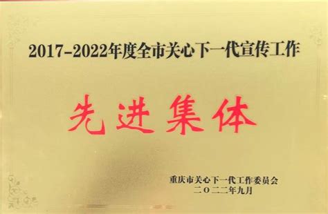 我校关工委荣获“全市关心下一代宣传工作先进集体” 重庆科技大学校友会