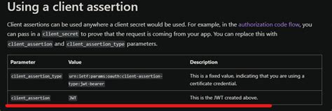 Active Directory Certificate Credentials Clarify How To Compute `clientassertion` Value