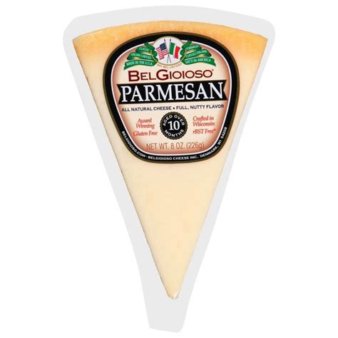 Belgioioso® Parmesan Cheese Wedge 8 Oz Parmesan Cheese Wedge Nutty
