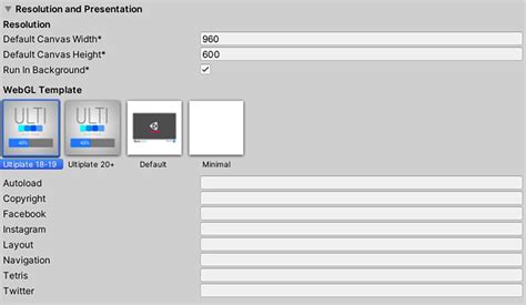 ultiplate ultimate webgl template
