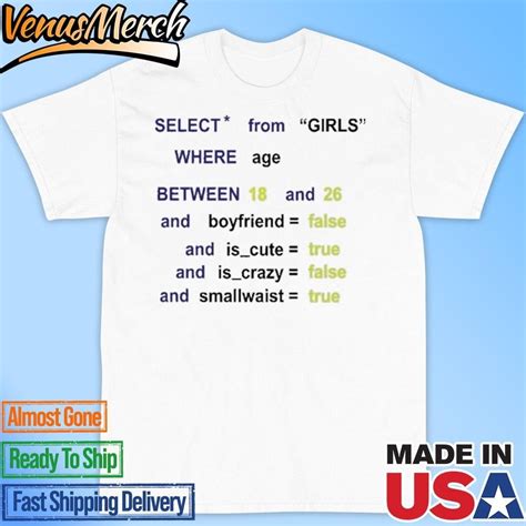 Official Funny Sql Enthusiasts Programmers Select From Girls Query