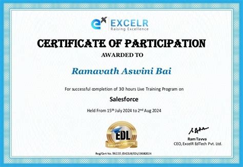 Aswini Bai Ramavath On Linkedin Excelr