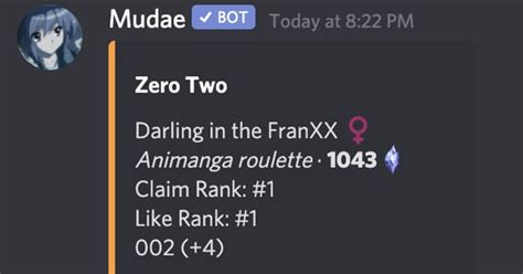 Top 100 Mudae Characters