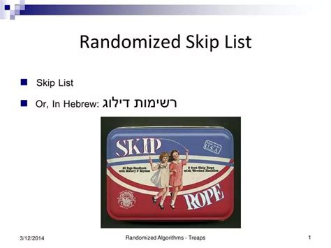Ppt Randomized Skip List Powerpoint Presentation Free Download Id