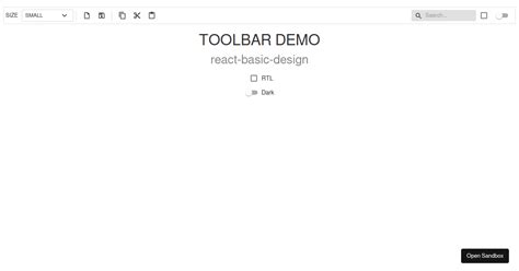 React Basic Design Examples CodeSandbox