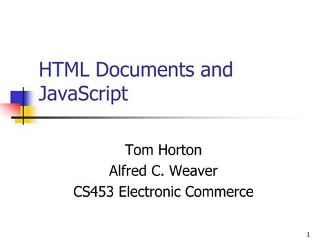 Ppt Html Documents And Javascript Powerpoint Presentation Free