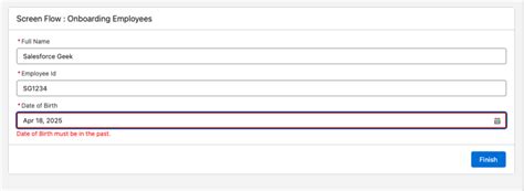 Validation In Screen Flow In Salesforce Salesforce Spring25 Salesforce Geek