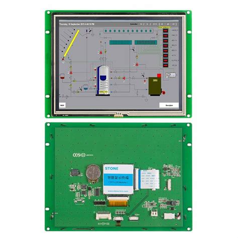 High Brightness Intelligent Hmi Tft Lcd Display Serial Interface 7 Inch