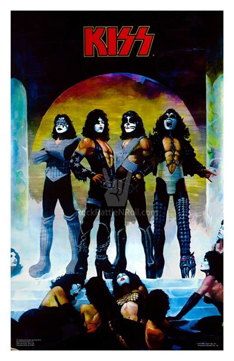 Kiss Poster 1977 Love Gun Album Peter Criss Gene Simmons Paul Etsy