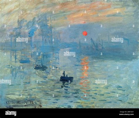Claude Monet Impression Sunrise 1872 Oil