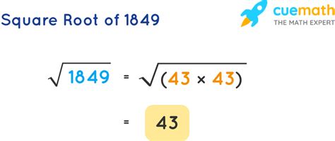Square Root Of 1849 How To Find Square Root Of 1849 [solved]