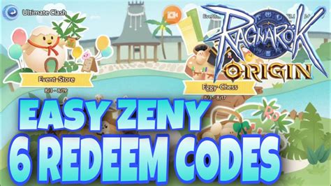 Roo 6 Redeem Codes [ Easy 800k Zeny Tips ] Ultimate Clash Ragnarok Origin Global Youtube