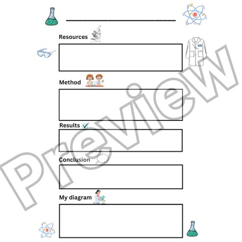 Mash 1st 2nd Class Science Experiment Record Sheet
