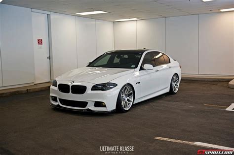 Bmw F10 5 Series On 20 Inch Spunforged Vs82 Morr Wheels