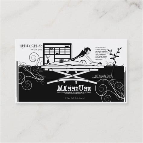 Hot Stone Massage Business Card