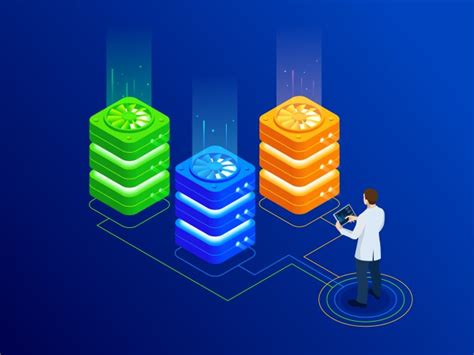 Isometric Developing Programming And Coding Vector Image