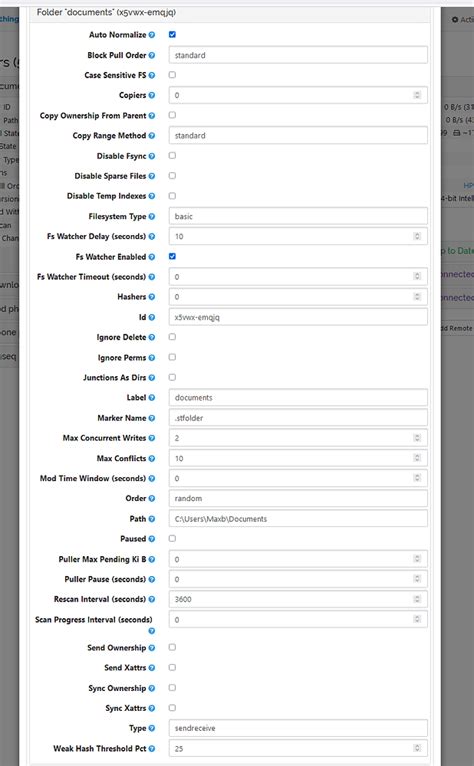 Syncthing Folder Not Syncing Correctly Despite Up To Date Status Support Syncthing