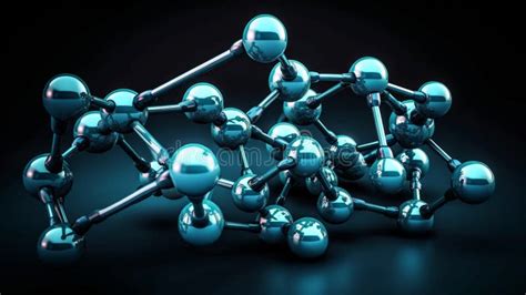 3d Molecule Model In A Scientific Setting A Captivating Science