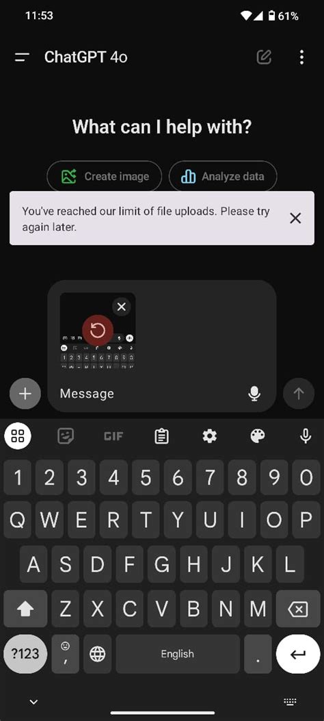 Chatgpt App Saying File Upload Limit Reached Bugs Openai Developer Community