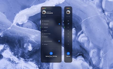 Glassmorphic Sidebar On Behance