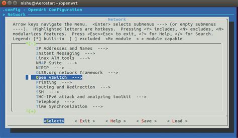 1 Open Vswitch Option In Openwrt Build Configuration Menu Download Scientific Diagram