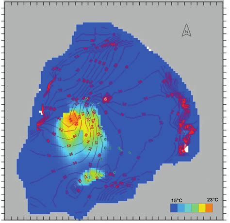 Simulated Heat Diffusion In Groundwater Of The Preliminary