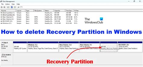How To Delete Recovery Partition In Windows