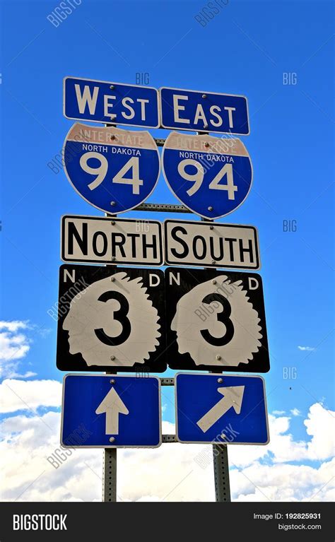 North South Traffic Sign