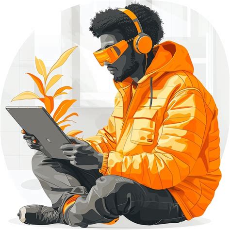 Ai Engineer Tech Consultant In A Meeting Illustrated Flat Minimal Design Premium Ai Generated