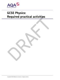GCSE Physics Required Practical Activities Practicals Gcse Physics Required Practical