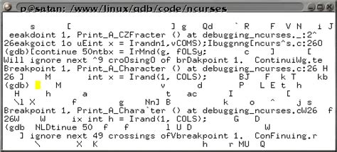 Peter S Gdb Tutorial Debugging Ncurses Programs