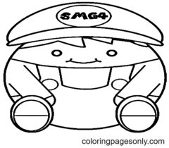 Smg4 Coloring Page Coloring Pages Sketch Coloring Page