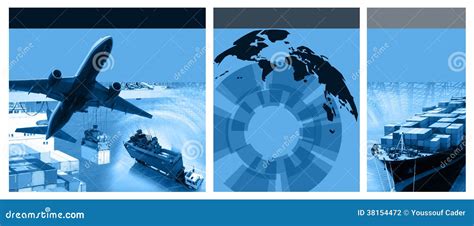 Freight Template Stock Illustration Illustration Of Logistics 38154472