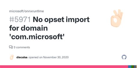 No Opset Import For Domain Commicrosoft · Issue 5971 · Microsoft
