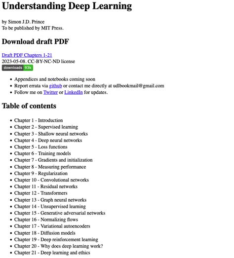 Understanding Deep Learning Book Wow This Is Such A Great Deep Learning Textbook Covers