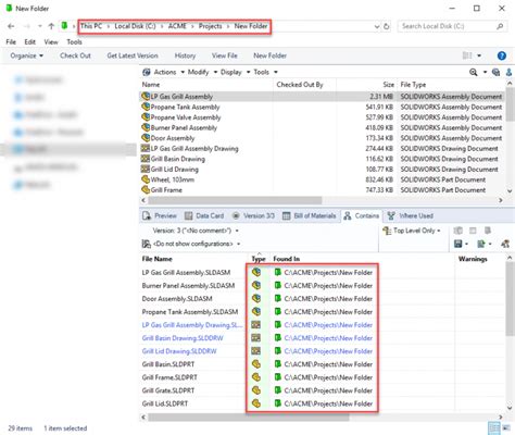 solidworks pdm move tree preserve relative paths option