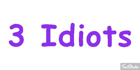 3 Idiots Movie Animated  Logo Designs