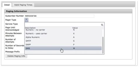 Notify Lists And Paging Tabs Documentation Center